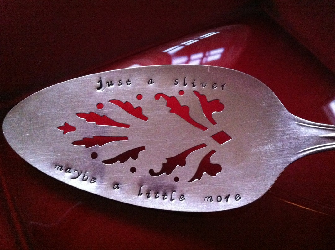 Just a Sliver...maybe a Little More -repurposed Vintage Hand Stamped ...