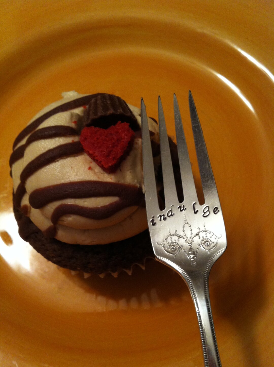 Indulge Fork-repurposed Vintage Hand Stamped Dessert Fork - Etsy