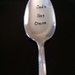 Santa's Hot Cocoa-repurposed Vintage Hand Stamped Teaspoon - Etsy