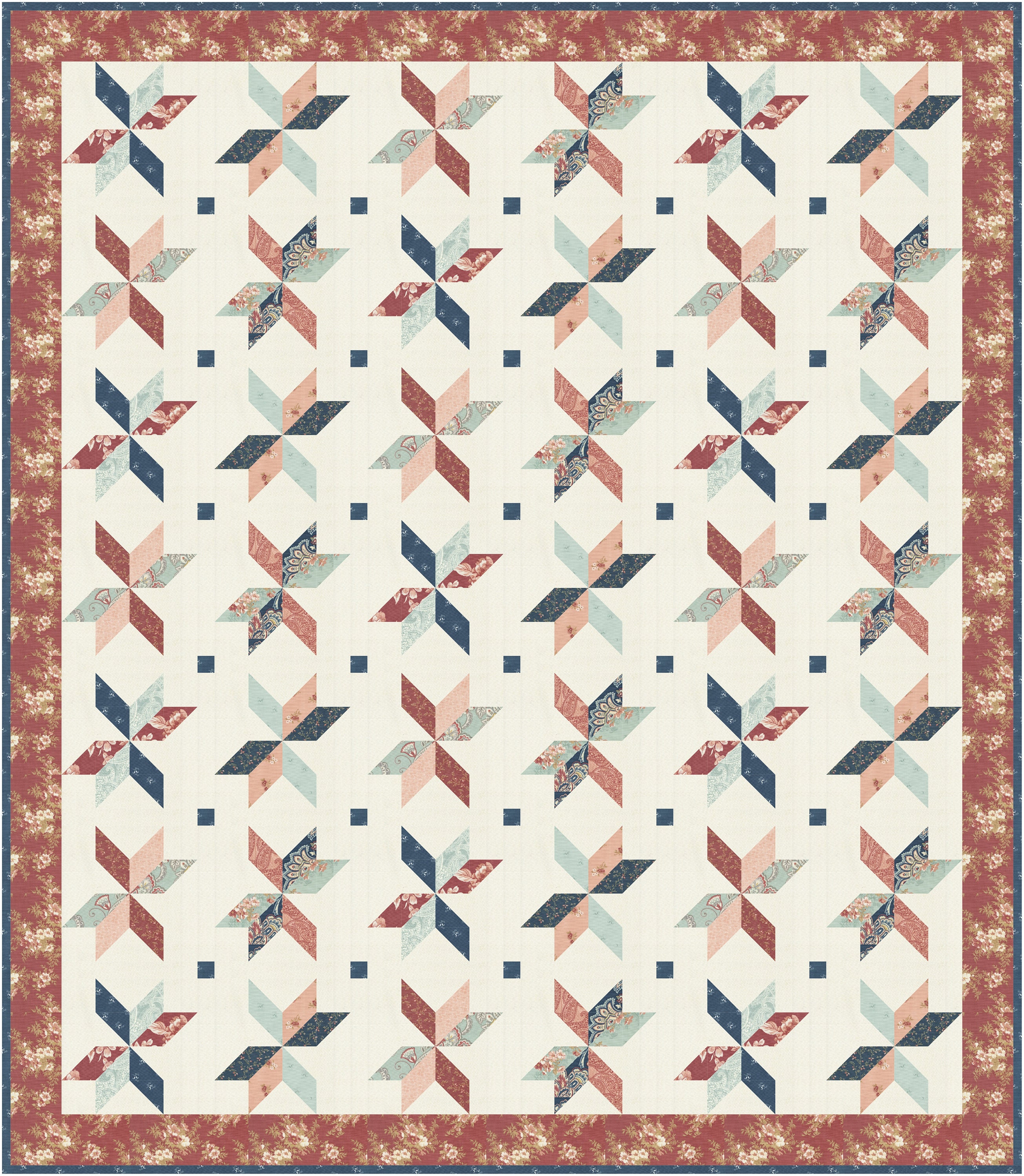 PDF Nosegay Lemoyne Star Quilt Pattern - Etsy