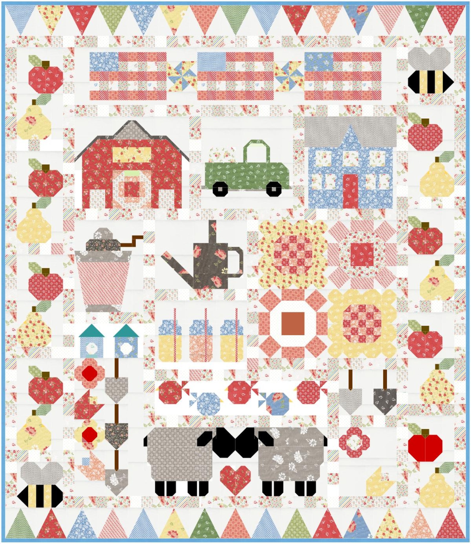 Summer on the Farm Quilt Book Pattern - Etsy