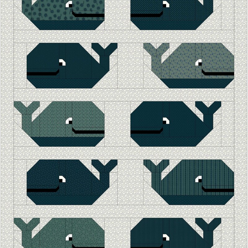 Whale Quilt Pattern - Etsy