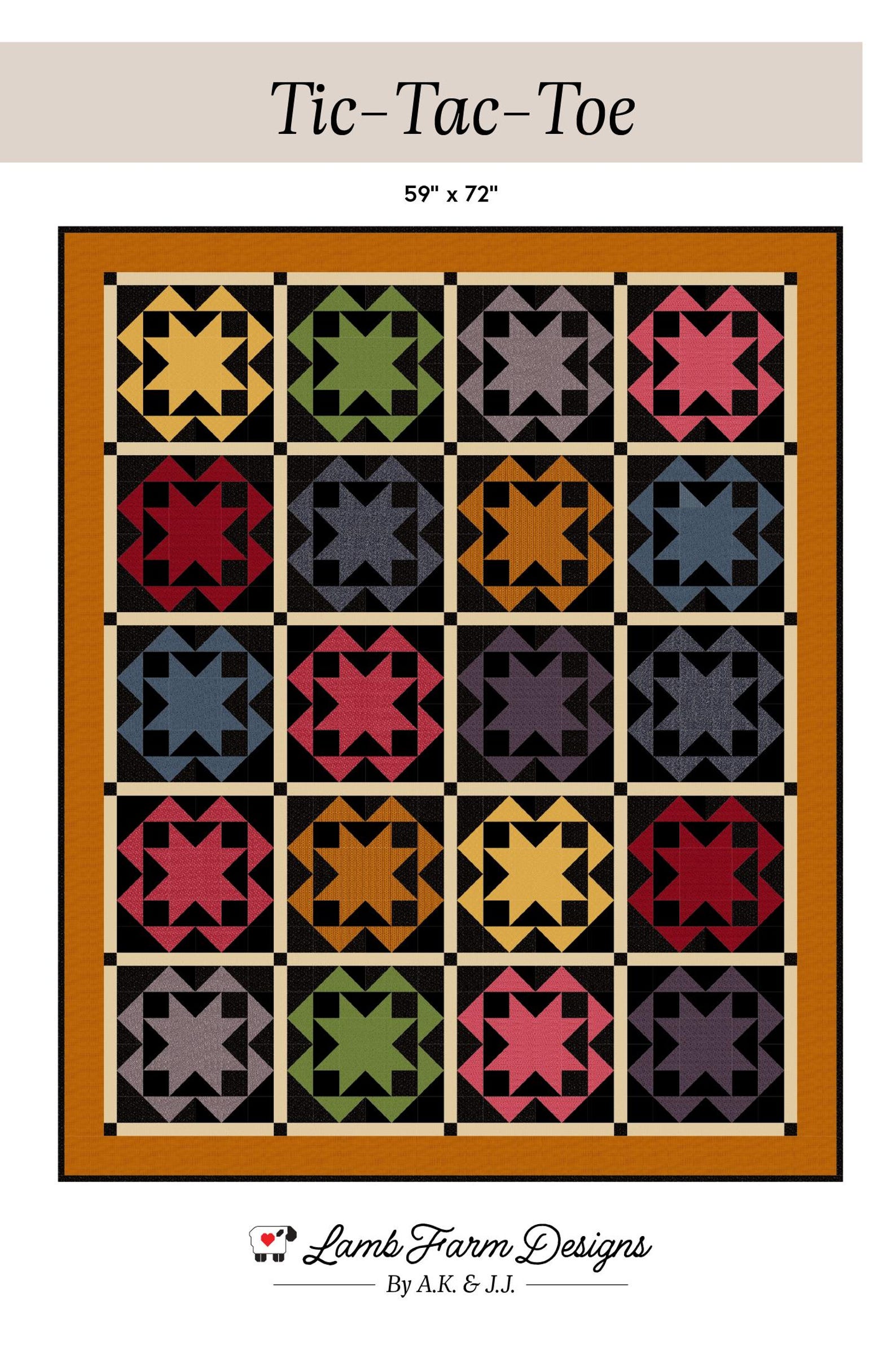 PDF Tic Tac Toe Quilt Pattern - Etsy