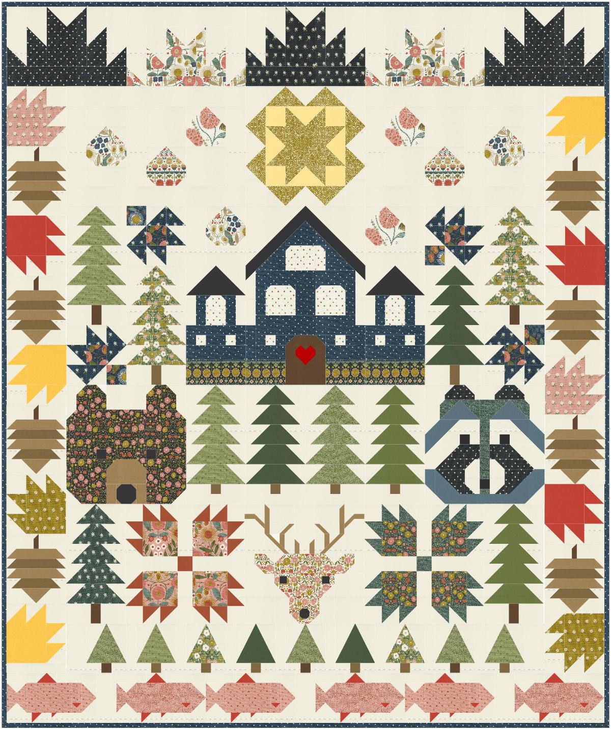 PDF Enchanted Forest Quilt Pattern - Etsy