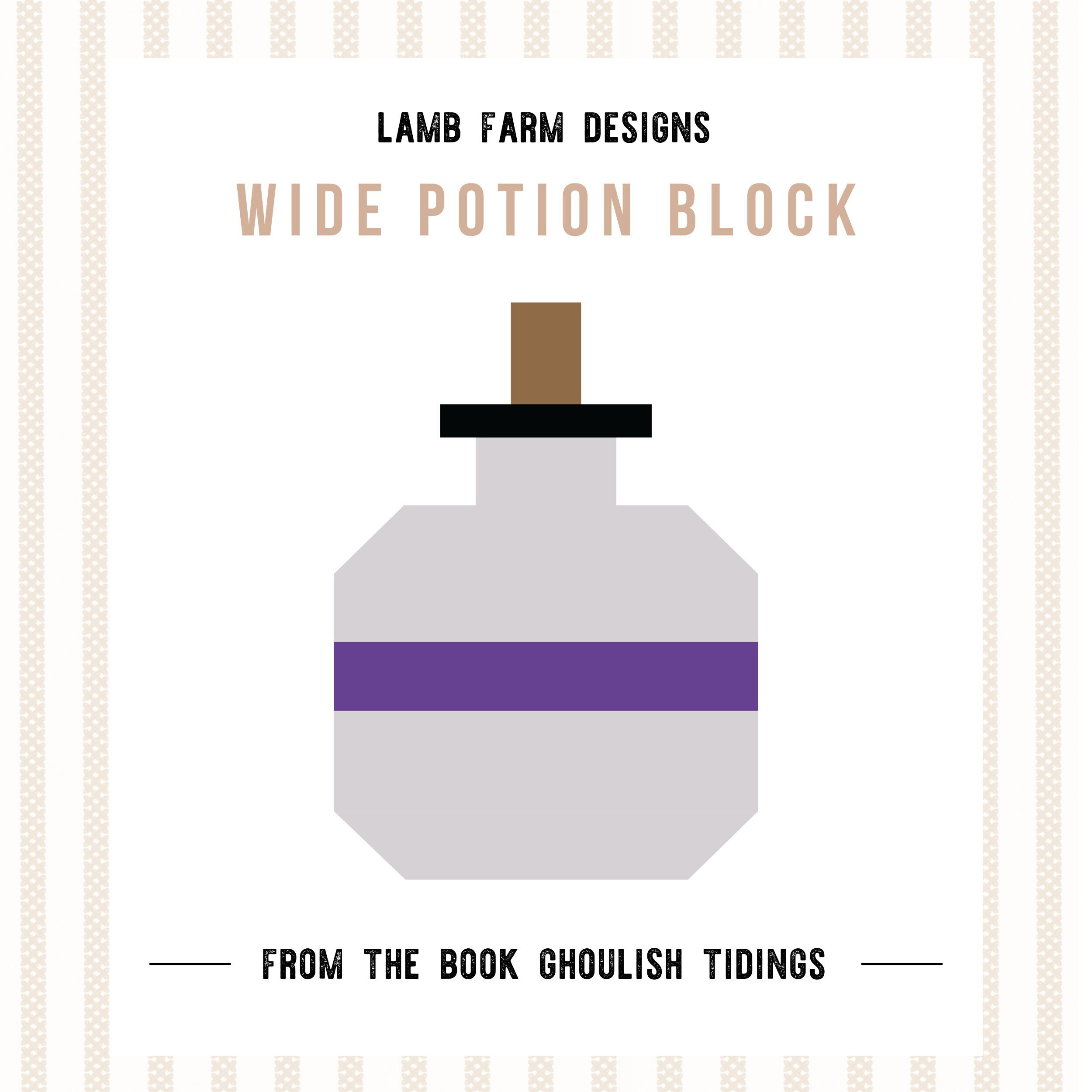 PDF Wide Potion Bottle Quilt Block Pattern - Etsy