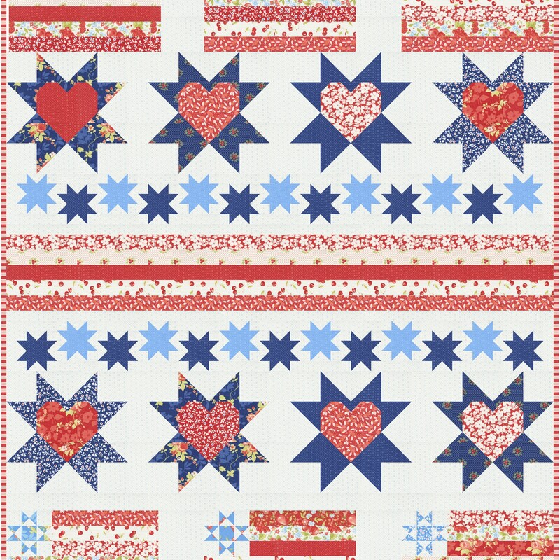Patriotic Quilt Pattern - Etsy