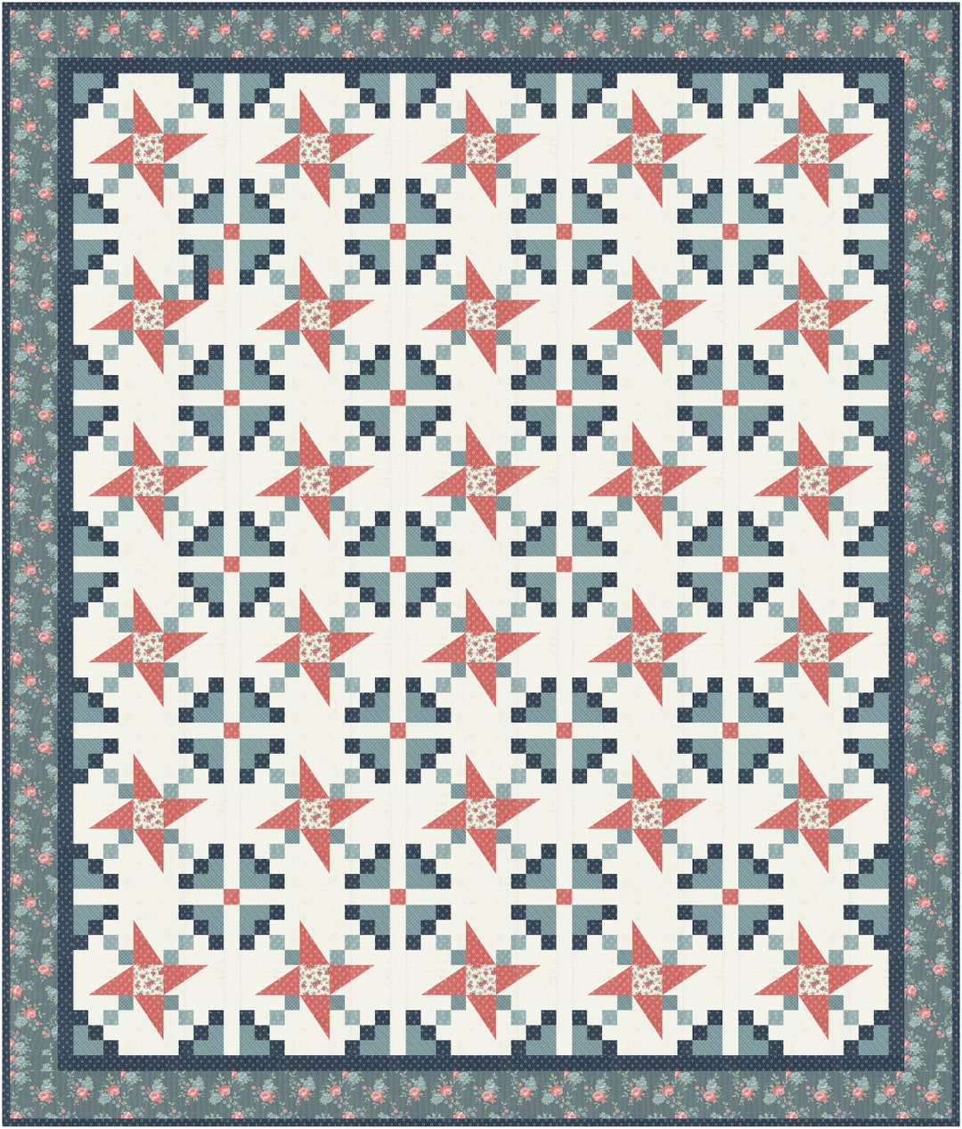 PDF Garden Pinwheels Quilt Pattern - Etsy