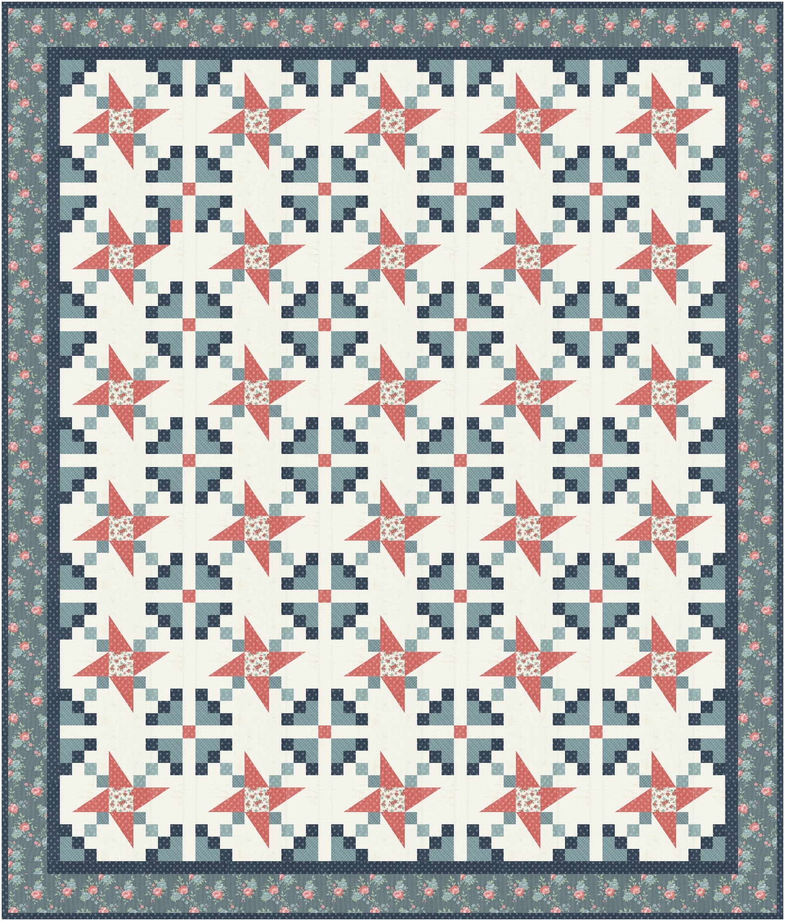 PDF Garden Pinwheels Quilt Pattern - Etsy