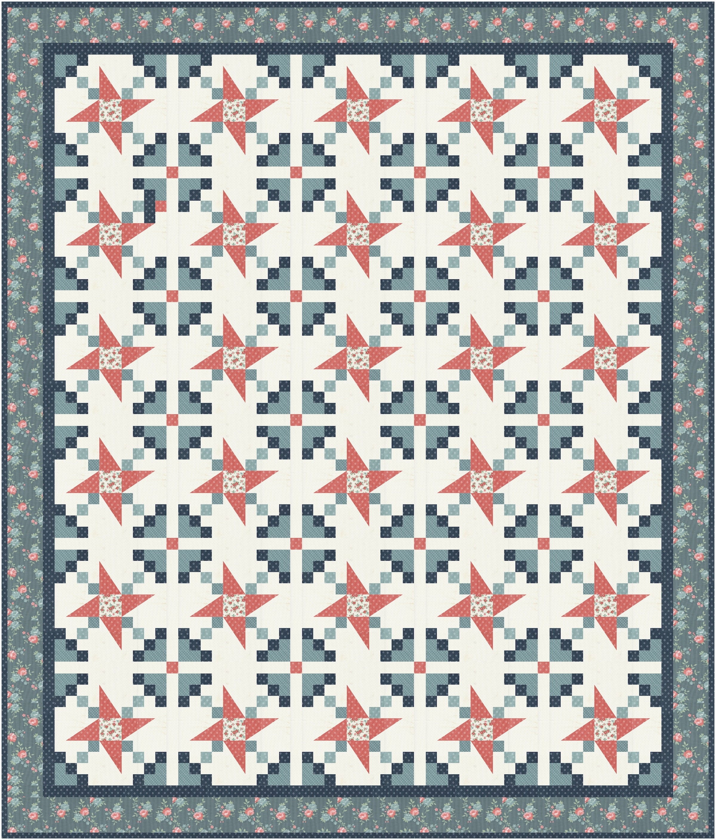 PDF Garden Pinwheels Quilt Pattern - Etsy