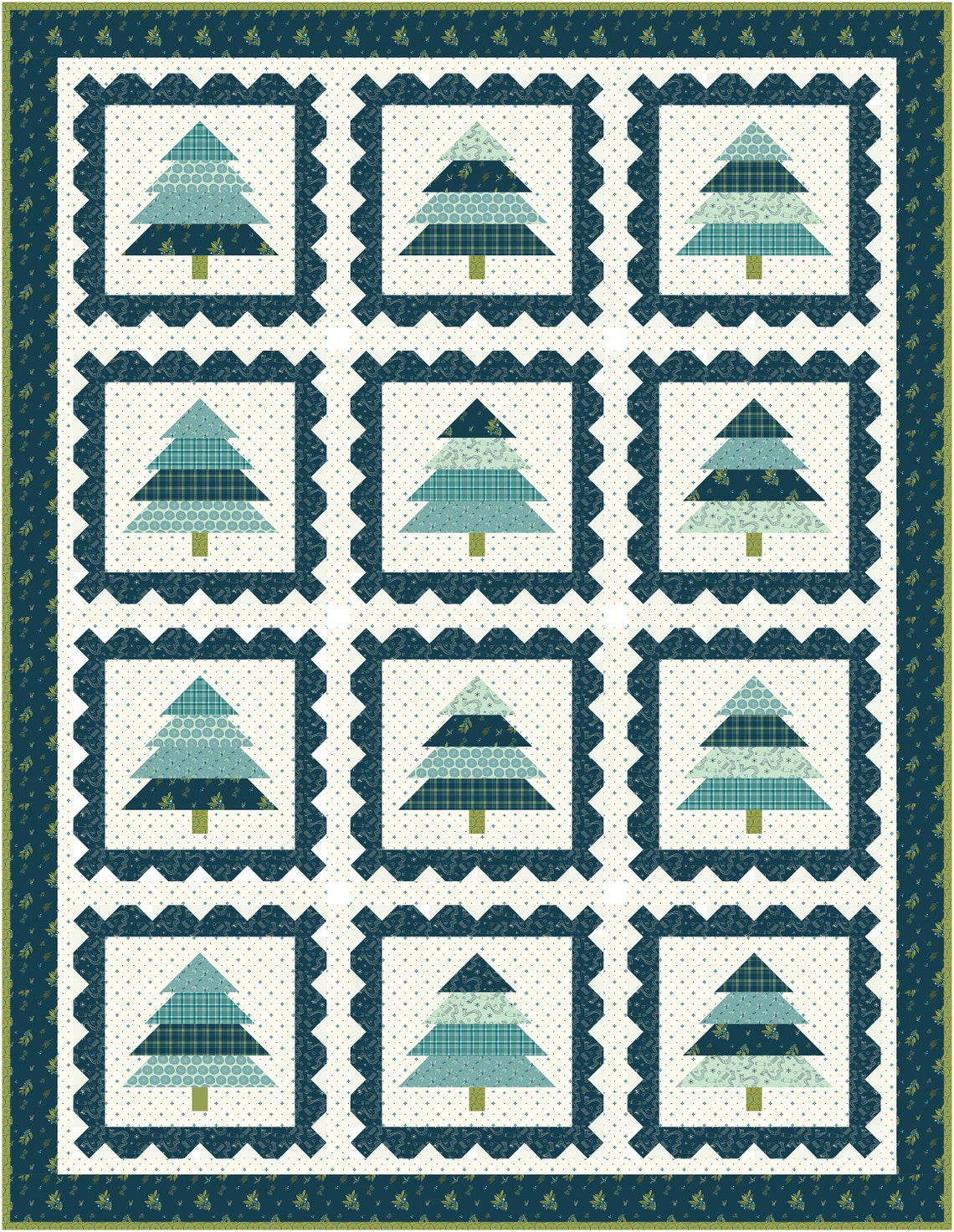 PDF Winter Postage Tree Quilt Pattern - Etsy