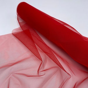 Red Tulle Fabric Sold by the Yard Ships From the USA - Etsy