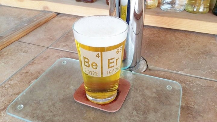 Beer Periodic Table Beer Glass Craft Beer Gift Etched Pint | Etsy