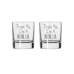 Trust Me, I'm A Ninja Glass Set - Trust Me, I'm A Ninja Rocks Glass ...