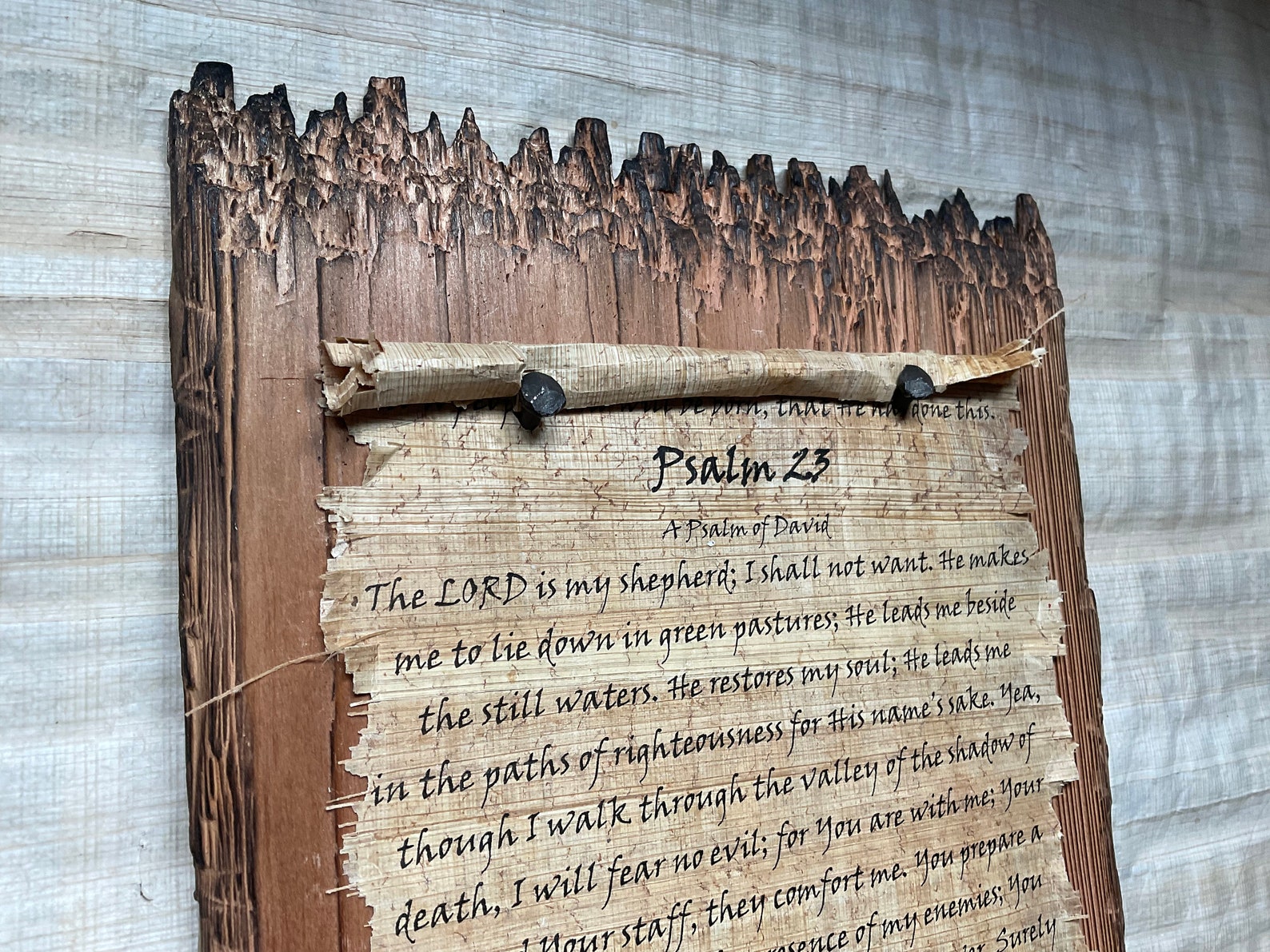 Psalm 23 Scripture Plaque - Etsy