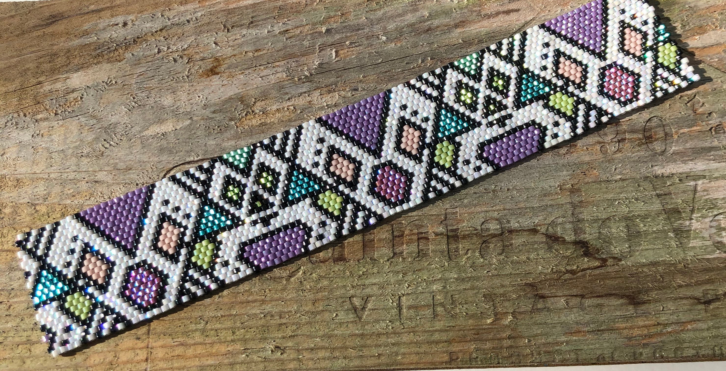 Odd Count Peyote Bracelet Pattern "astra" - Etsy