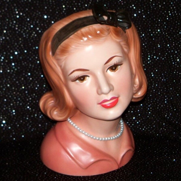 Lady Head Vase Ucagco - Etsy