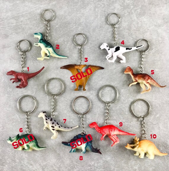 Dinosaur Keychain Purse/backpack/zipper Charm T-rex Dino - Etsy