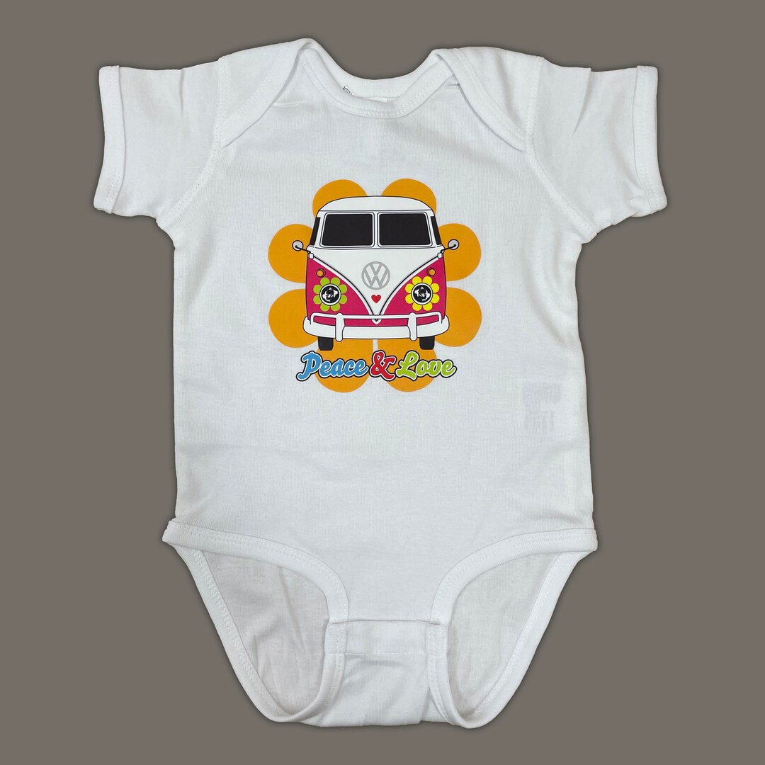 VW Bus Cotton Onesie Volkswagen Baby Bodysuit Rabbit Skins - Etsy