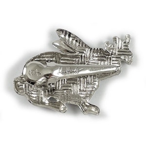 John Hardy Silver Tone Bunny Rabbit Scarf Tie Clip - Etsy