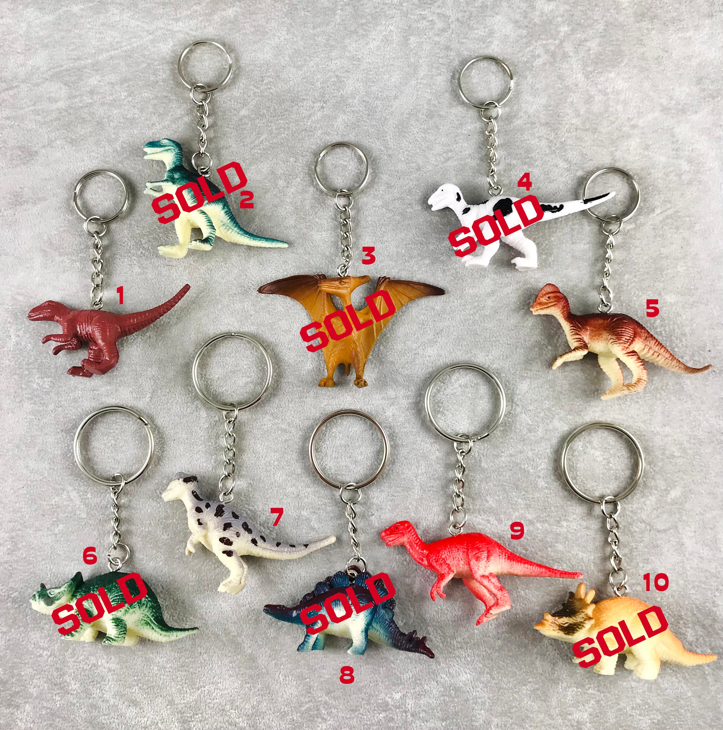 Dinosaur Keychain Purse/backpack/zipper Charm T-rex Dino - Etsy