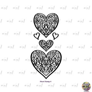 Procreate Valentine Heart Stamp Brushes for Ipad, Hand Drawn Art, Clip ...