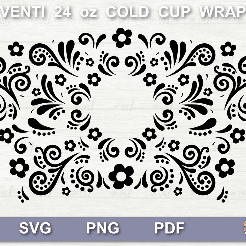 Starbucks Flower Template - Etsy