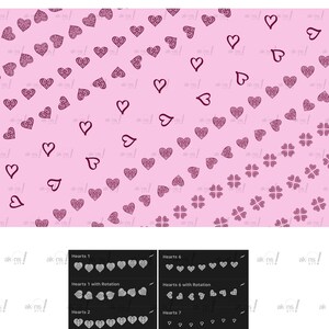 Procreate 18 Valentine Heart Brushes for Ipad, Hand Drawn Art, Clip Art ...