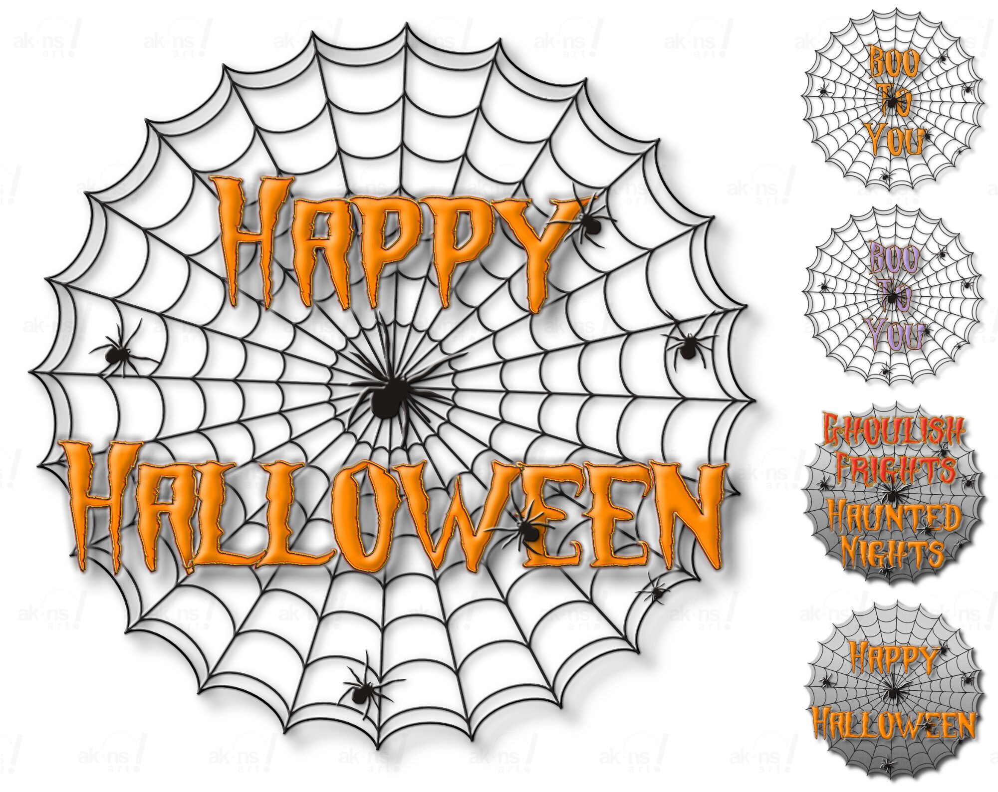 Happy Spider Clip Art