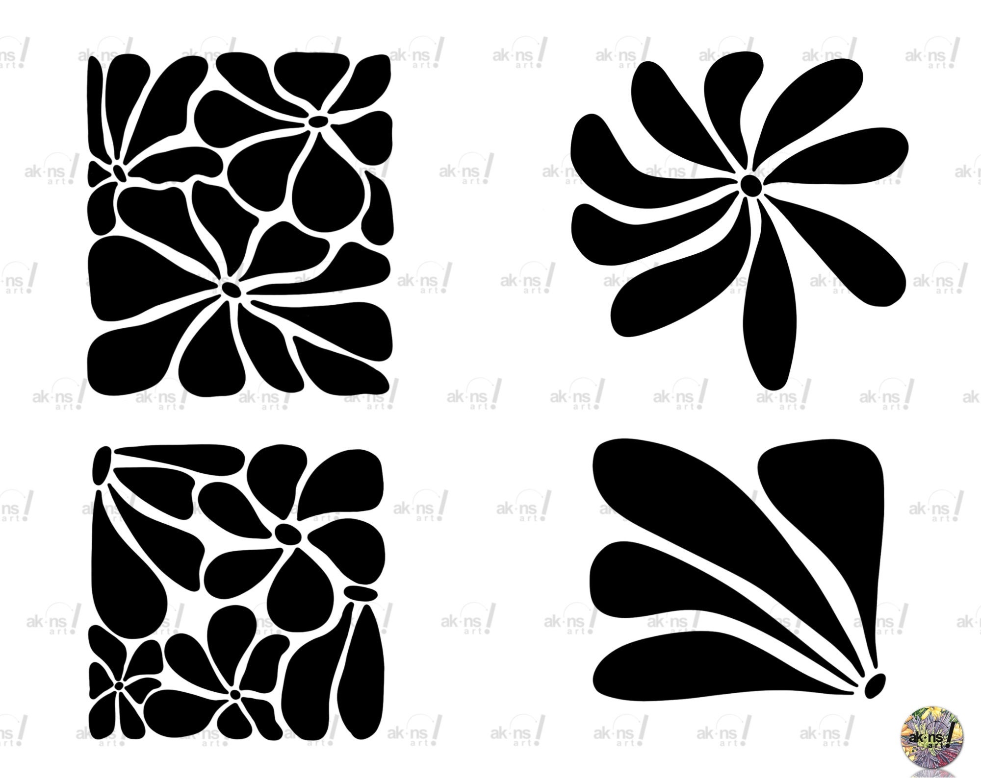 16 Flower Stamps Ipad Procreate Brushes Hand Drawn | Etsy