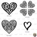 Procreate Valentine Heart Stamp Brushes for Ipad, Hand Drawn Art, Clip ...