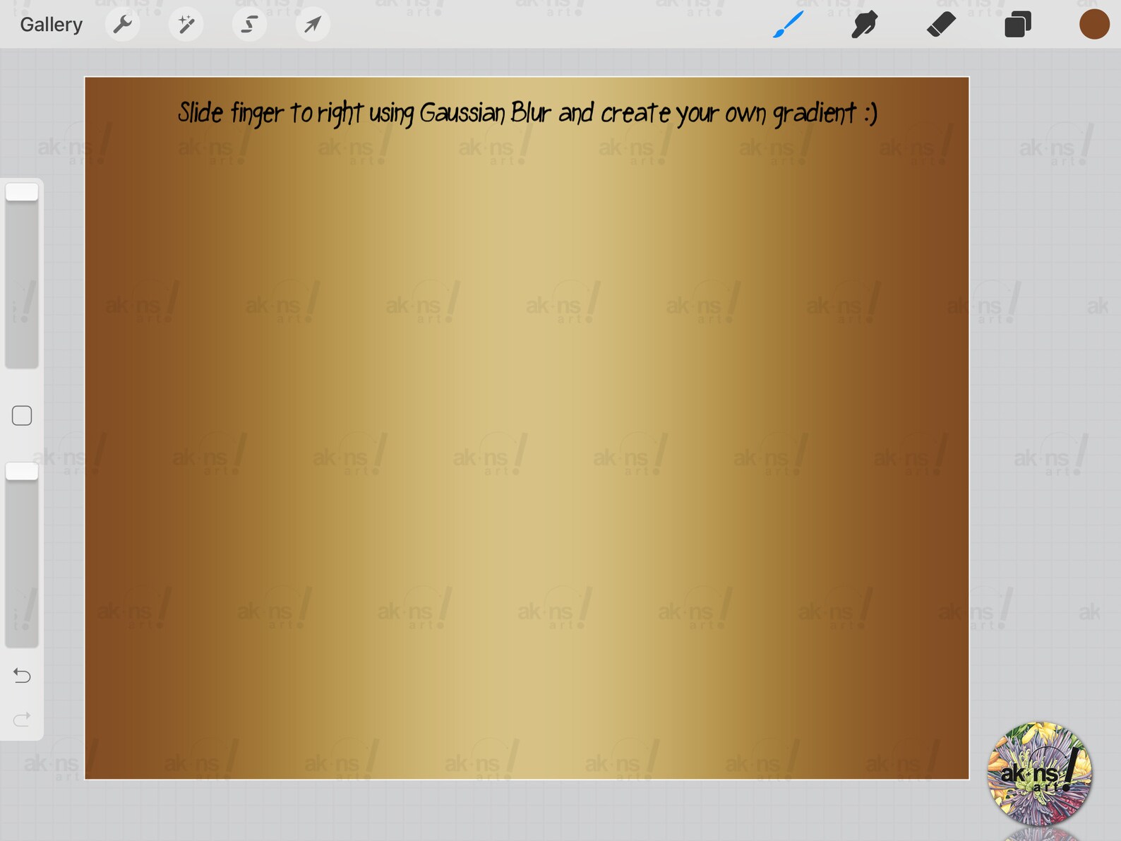 Procreate Metallic Gradient Color Palette Swatches, iPad Lettering ...