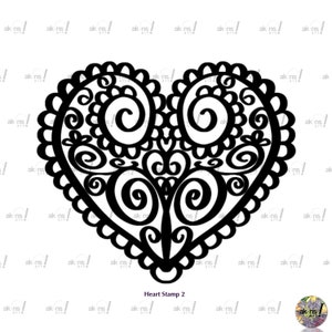 Procreate Valentine Heart Stamp Brushes for Ipad, Hand Drawn Art, Clip ...