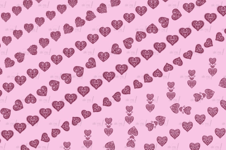 Procreate 18 Valentine Heart Brushes for Ipad Hand Drawn Art | Etsy