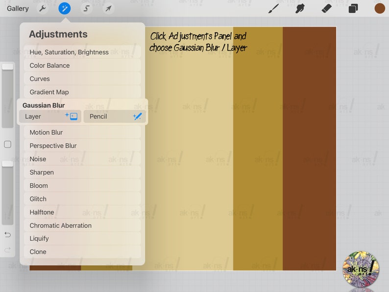 Procreate Metallic Gradient Color Palette Swatches, iPad Lettering ...