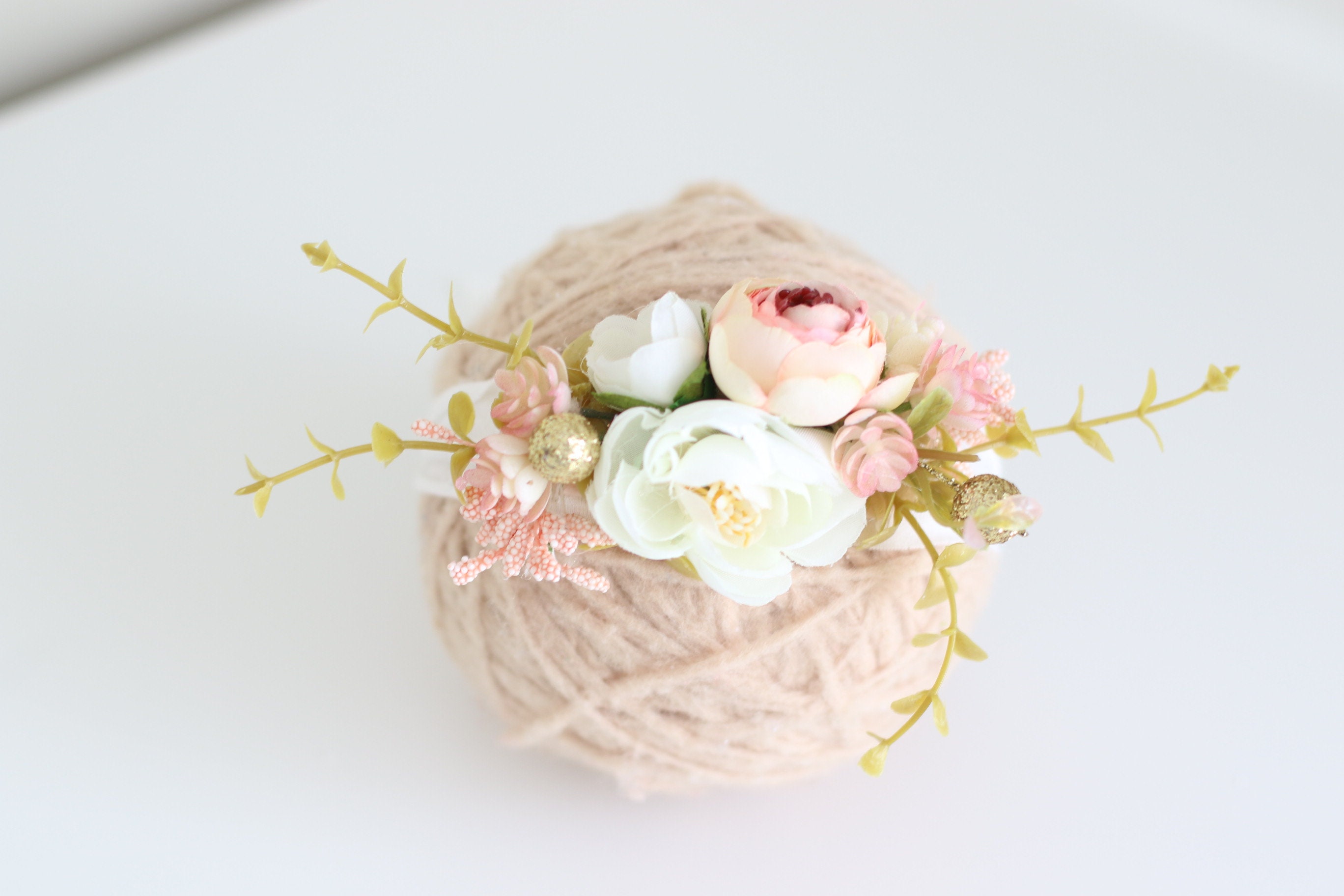 Newborn flower - Props headband - Baby girl headband - Newborn hair ...