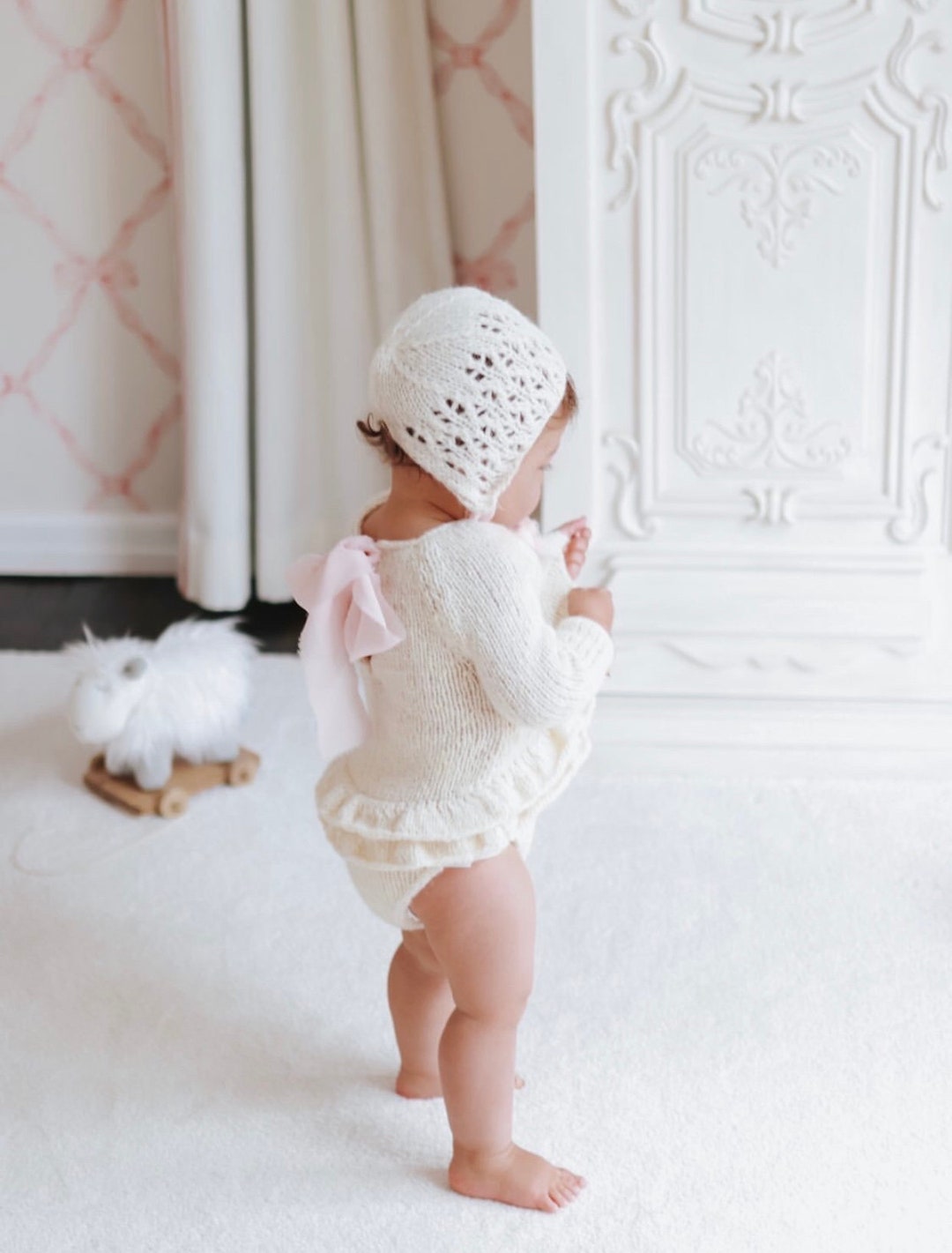 Sitter Romper - Long Sleeve Romper - Baby Girl Props - Photo Props ...