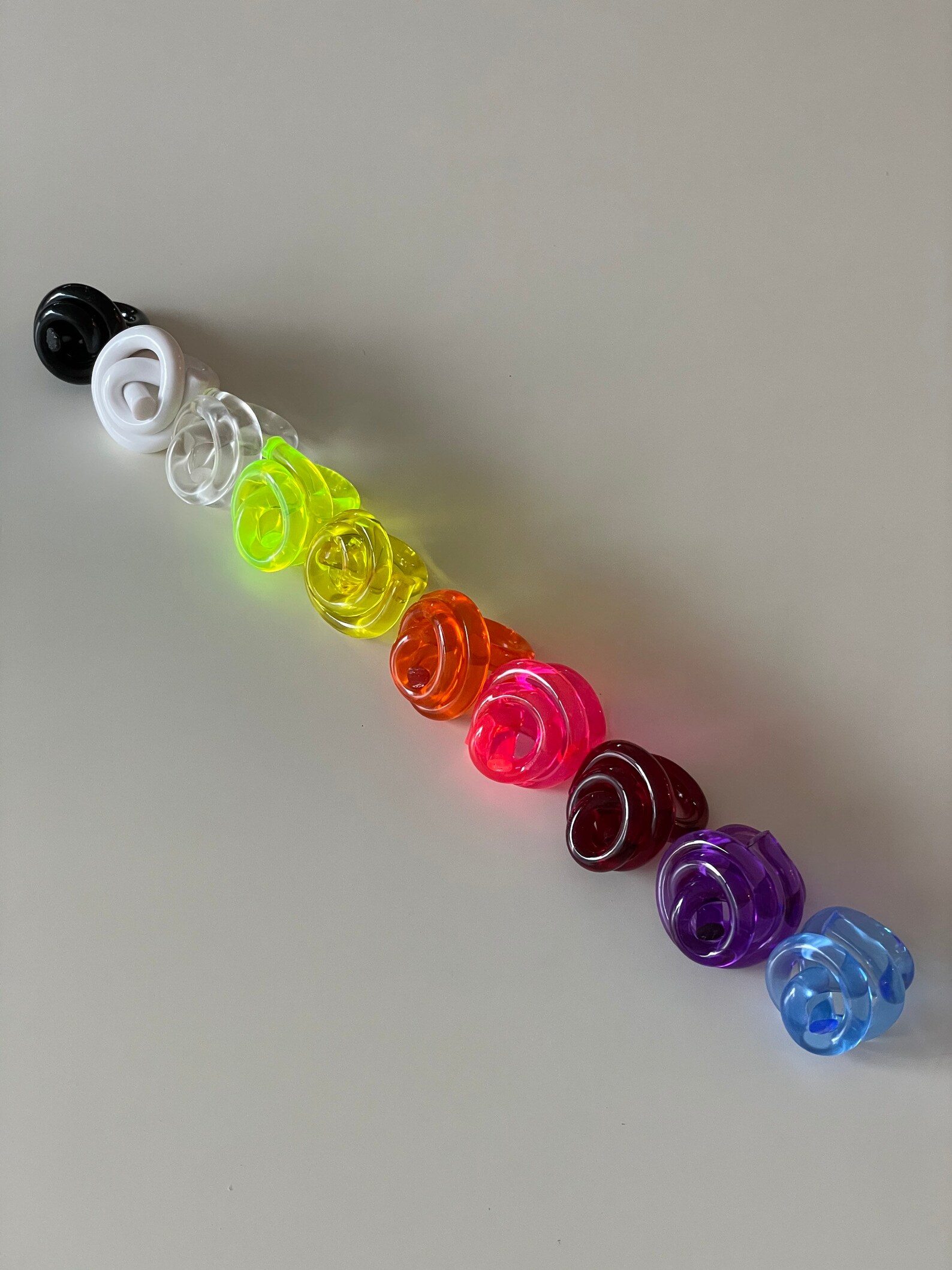 Loop RING Acrylic Ring Acrylic Knot Ring Statement Ring - Etsy