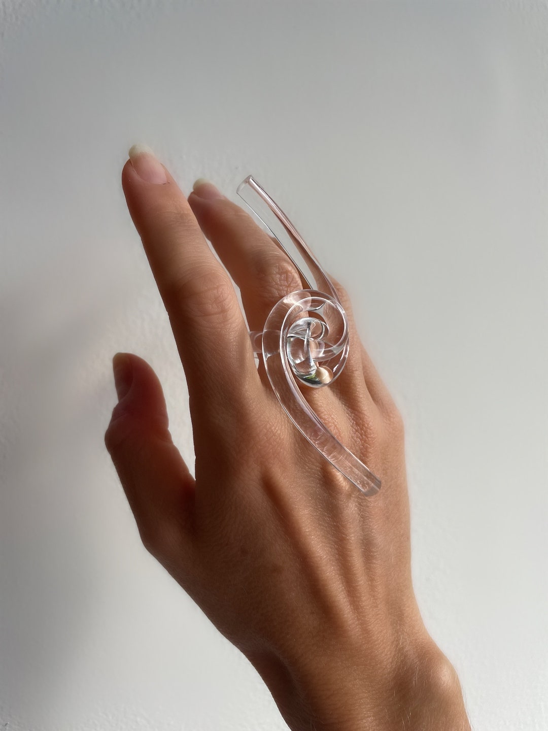 HURACAN Ring, Miami Ring, Florida Ring, Statement Ring, Acrylic Ring ...