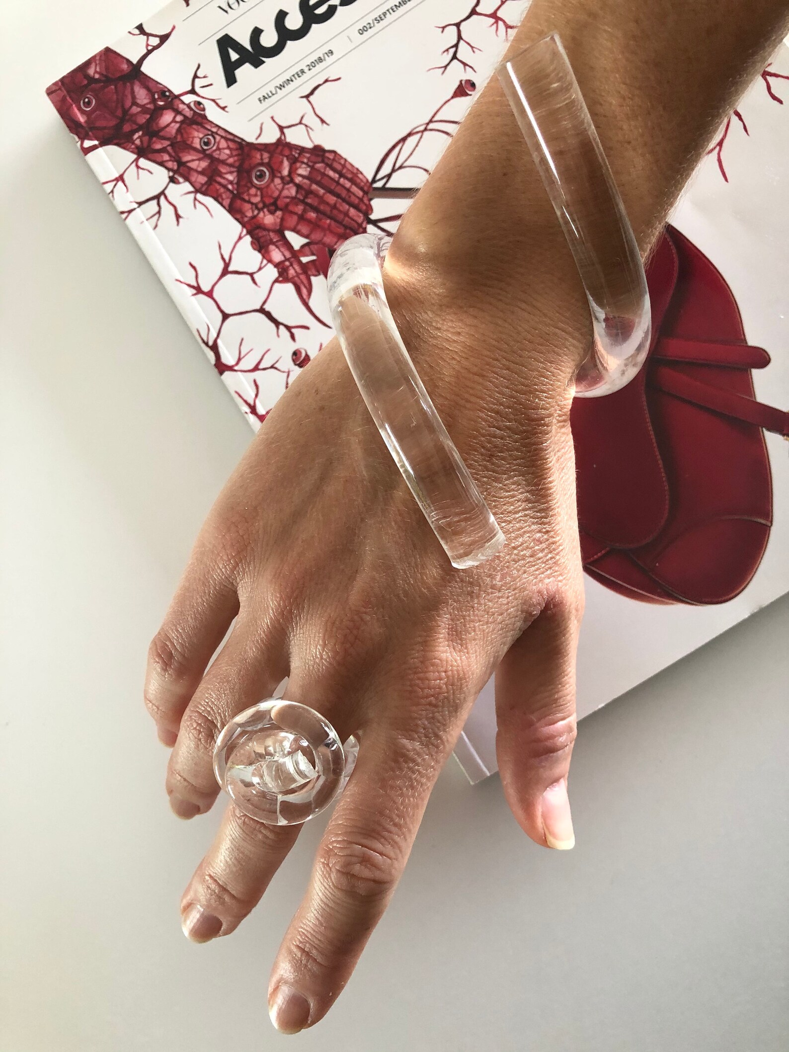 Loop RING Acrylic Ring Acrylic Knot Ring Statement Ring | Etsy