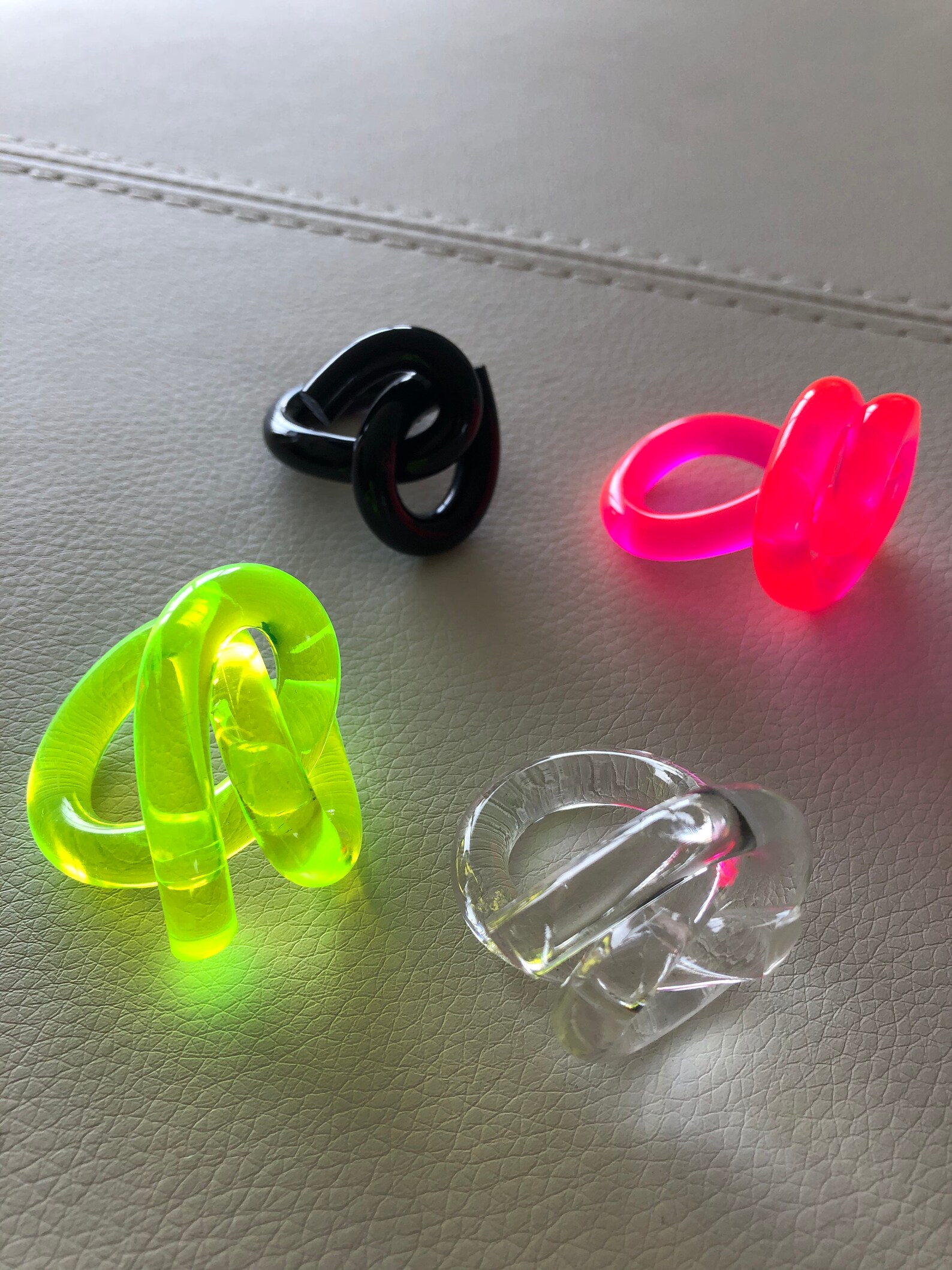 Loop RING Acrylic Ring Acrylic Knot Ring Statement Ring | Etsy