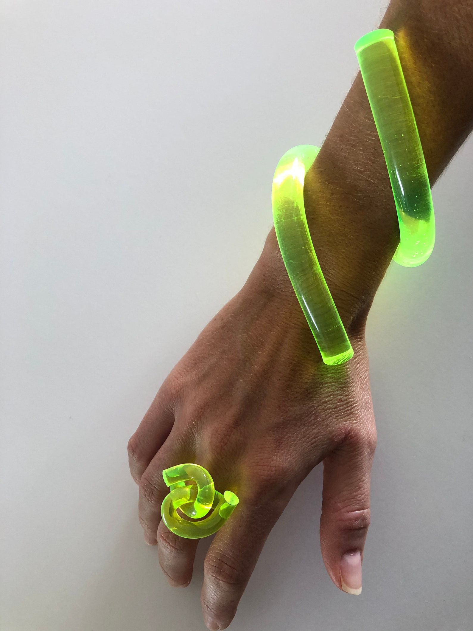 Loop RING Acrylic Ring Acrylic Knot Ring Statement Ring | Etsy