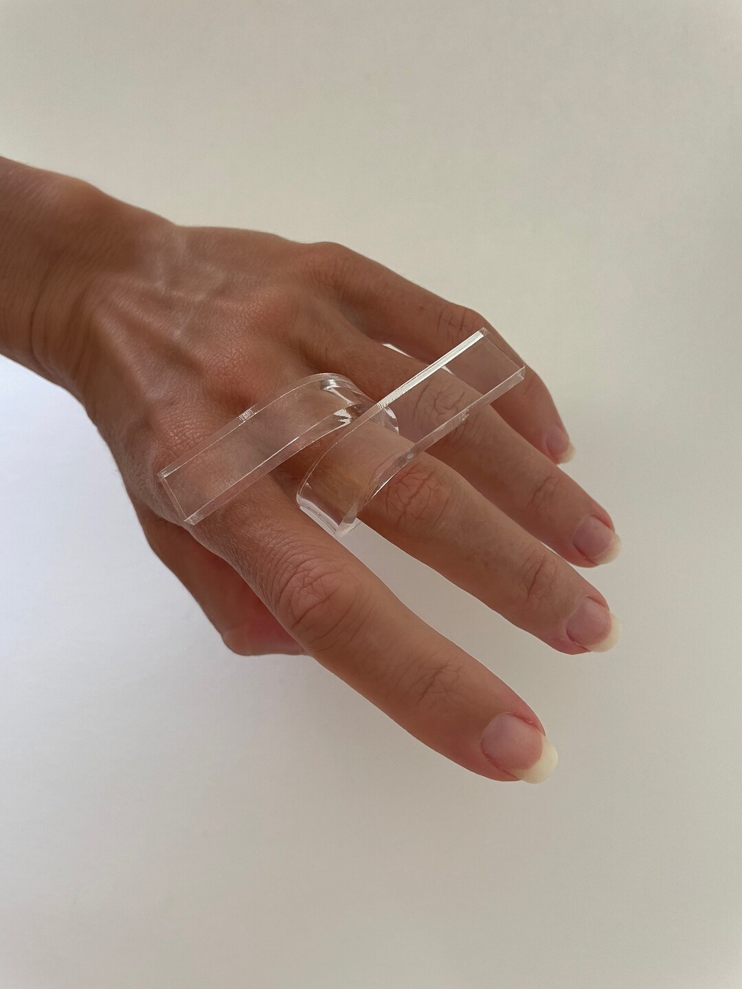 THERMAS RING, Acrylic Ring, Acrylic Black Ring, Statement Ring ...