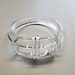 LUCITE KNOT BANGLE, Clear Acrylic Bangle, Lucite Bangle, Acrylic Bangle, Acrylic Bracelet, Clear ...
