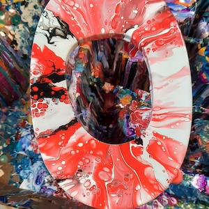 Acrylic Paint Poured Letters, Custom Painted Letter Decor - Fluid Art ...