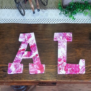 Acrylic Paint Poured Letters, Custom Painted Letter Decor - Fluid Art ...