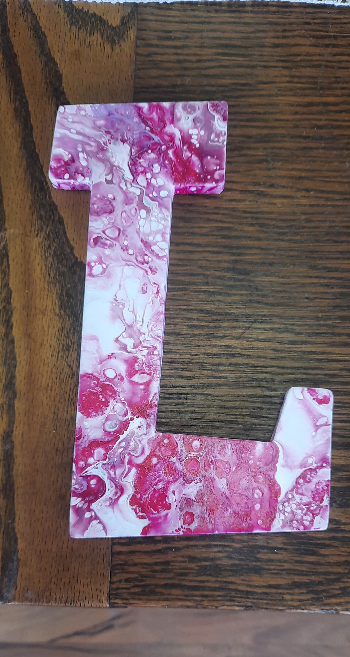 Acrylic Paint Poured Letters, Custom Painted Letter Decor - Fluid Art ...