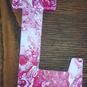 Acrylic Paint Poured Letters, Custom Painted Letter Decor - Fluid Art ...