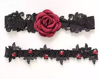 Red Garter | Etsy