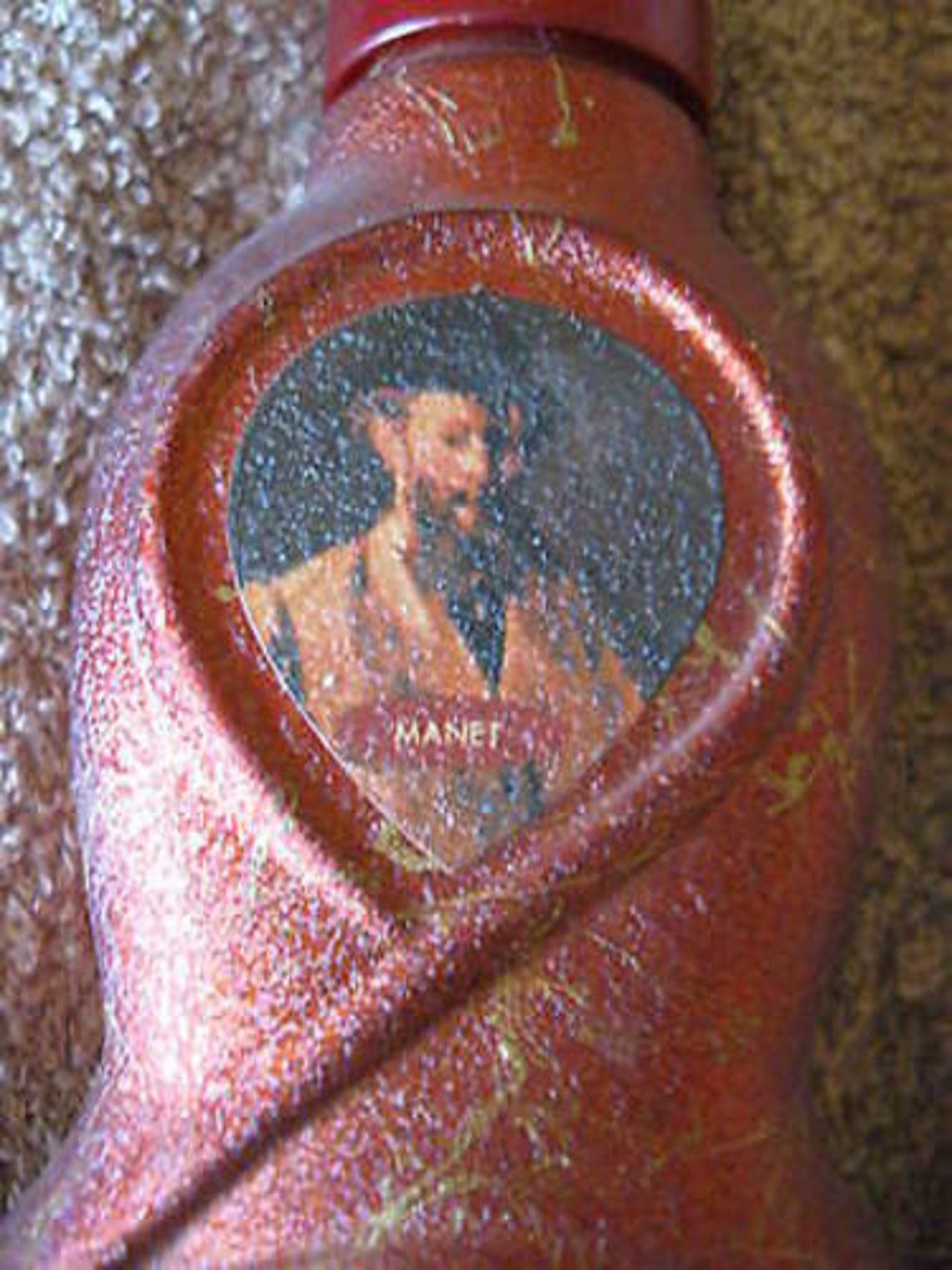 Vintage Red Manet Au Cafe Liquor Bottle Decanter 11 1/2 CL17-8 - Etsy