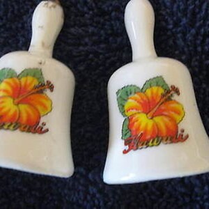 2 Miniature HAWAII SOUVENIR BELLS Ceramic 2" CL21-30 - Etsy